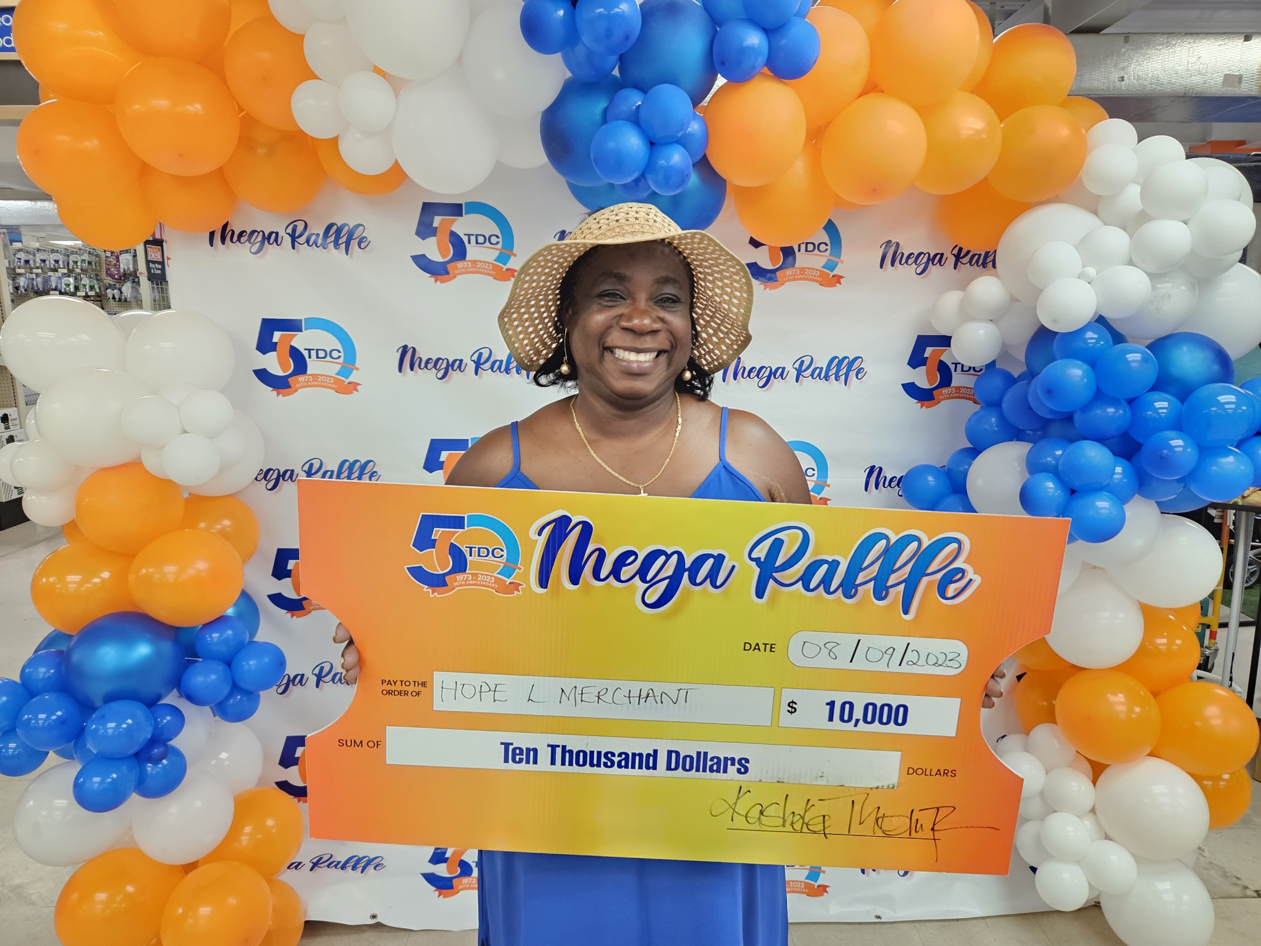 Nevisian wins EC$10,000.00 in TDC’s Second $50K Mega Raffle Draw - TDC Group